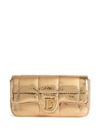 Dsquared2 Clutch mit Logo-Schild - Gold