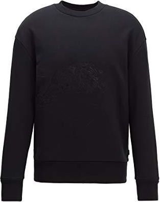 BOSS Stadler 17 Sweat-Shirt pour Homme - Noir - Large