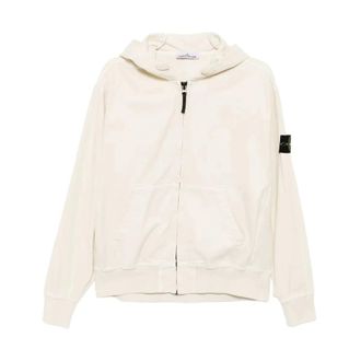 Stone Island Herren, Sweatshirts & Hoodies, Wei&szlig;, 2XLGr&ouml;&szlig;e