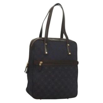 Ferragamo Pre-owned Canvas Handtaschen - - Pre-owned - Damen - Blau - ONE SIZE