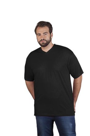 Promodoro Premium V-Ausschnitt T-Shirt Plus Size Herren, Schwarz, XXXL