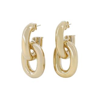 Paco Rabanne Femme, Accessoires, Jaune, Taille: ONE Size Metal boucles-d-oreilles