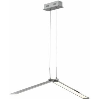 Wofi Leuchten Wofi - Pendellampe Esstischleuchte led H&auml;ngeleuchte dimmbar, Spots klappbar, 26,5W 1700lm warmwei&szlig;, LxH 100x150 6319.01.64.8000