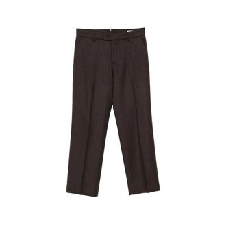 Berwich Scotch Straight Hosen - - Trousers - Damen - Braun - L