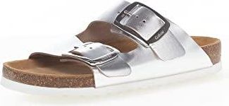 Gabor Mules pour femme, sandales pour femme, argenté, 37 EU