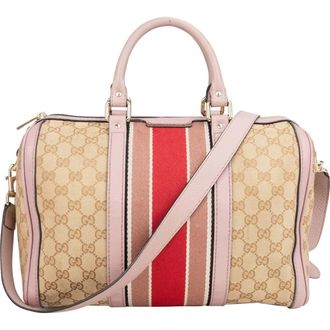 Gucci Crossbody Bags - Gucci GG Monogram Stripe Boston Handbag - Gr. unisize - in Bunt - f&uuml;r Damen