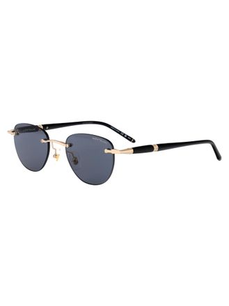 Montblanc MB0412S Injected Frame Sunglasses - Gold