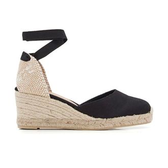 Castaner Femme, Chaussures, Noir, Taille: 36 EU Carina Cotton Wedge