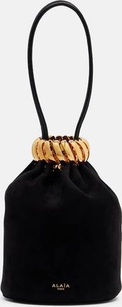 Alaia Ala&iuml;a Sac Motion en daim &agrave; ornements