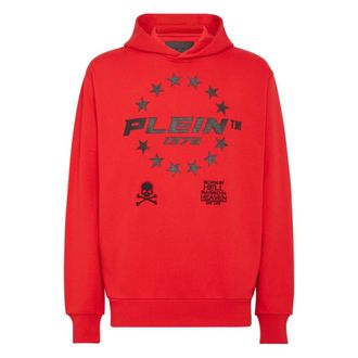 Philipp Plein Herren, Sweatshirts & Hoodies, Rot, 3XLGr&ouml;&szlig;e