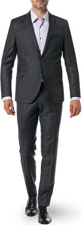 CG - Club of Gents Herren Anzug grau Schurwolle