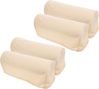 Pretyzoom 2 Paare Sofa-armlehnenbezüge Sessel mit Sessel Stuhlarmlehre Abdeckungen Armlehre Beschützer armlehnenschoner Beige