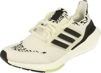 adidas Herren Ultraboost 22 Sneaker, Non-Dyed/core Black/Almost Lime, 36 EU
