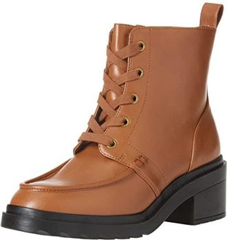 Amazon Essentials Bottes bout mocassin Femme, Noir Havane, 39.5 EU Large