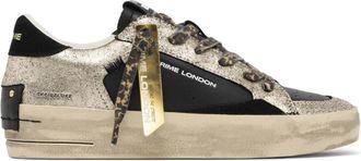 Crime London Femme, Chaussures, Multicolore, Taille: 38 EU Sk8 Deluxe Wedge Onyx Gold