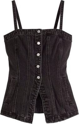 Levi's Bustier in Jeans zugeschnitten - schwarz
