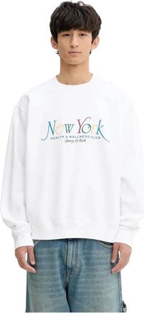Sporty & Rich Herren, Sweatshirts & Hoodies, Wei&szlig;, XLGr&ouml;&szlig;e