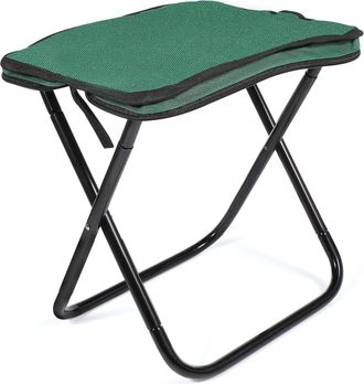 Supvox Leichter Tragbarer Outdoor Faltstuhl aus Aluminiumlegierung Klappbarer Campinghocker für Angeln Garten Reisen und Erholung Stabiler Sitz für Unterwegs