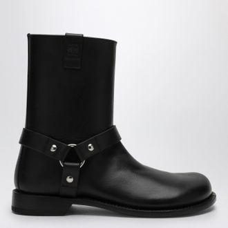 Loewe Biker-Stiefel Campo aus schwarzem Kalbsleder