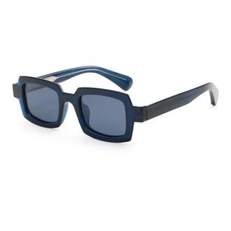 Generic Lunettes De Soleil &Agrave; Monture Carr&eacute;e, R&eacute;tro, For Femmes, F&ecirc;te, Vacances, Hommes, Conduite Quotidienne(Blue)