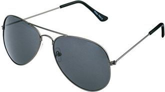 Miobo Lunettes de soleil avec monture en acier inoxydable et m&eacute;tal, Noir noir