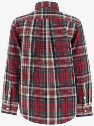 Polo Ralph Lauren Boys Cotton Shirt With Check Pattern