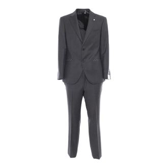 Luigi Bianchi Mantova Einreiher Anzug - - Suits - Herren - Grau - L