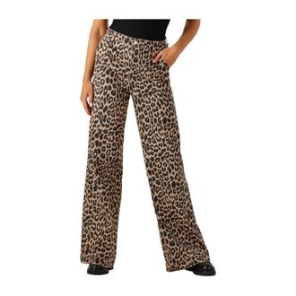 Catwalk Junkie Leopard Tailored Jeans - - Trousers - Damen - Braun - W30
