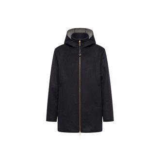Moncler Moncler Doudoune &Agrave; Capuche 3-en-1 En Laine Et Cachemire Hemiptere, Femme, Bleu, Taille: 00
