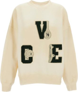 Golden Goose Femme, Sweatshirts et sweats &agrave; capuche, Beige, Taille: 34 FR Boxi Sweater