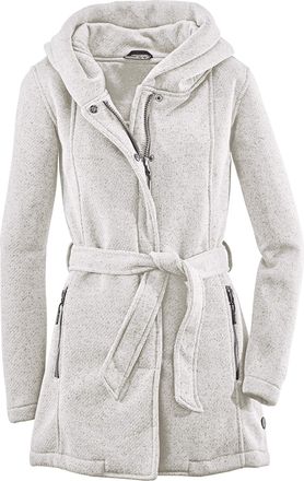 G.I.G.A. DX Damen Frydara Casual Strick Parka Mit Kapuze Und Gürtel, Off White, 42