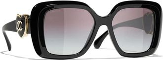 Chanel Femme, Accessoires, Noir, Taille: 54 MM Lunettes de soleil carr&eacute;es