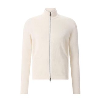 Phil Petter Baumwoll-Cardigan mit Lochmuster - - Knitwear - Herren - Beige - 2XL