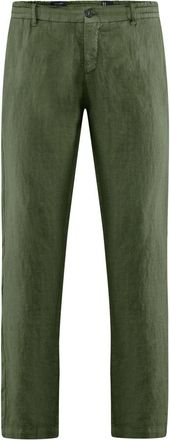 Bomboogie Homme, Pantalons, Vert, Taille: W30 Pantalon de jogging en lin pur