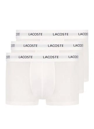 Lacoste Herren Trunks wei&szlig; Baumwolle unifarben