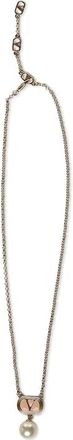 Valentino Garavani Femme, Accessoires, Jaune, Taille: ONE Size Ovalette Metal Necklace