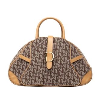 Dior Sac &agrave; main en toile Pre-owned - Femme - Pre-owned - Brun - Taille: ONE Size
