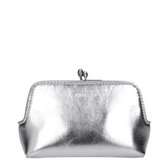 Jil Sander Goji Sac Bandouli&egrave;re Femme Cuir Argent&eacute;