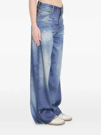 Golden Goose Womens Printed Five-Pocket Trousers Ss26 W