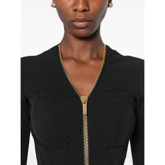 Elisabetta Franchi Tailored Cropped Blazer - Black