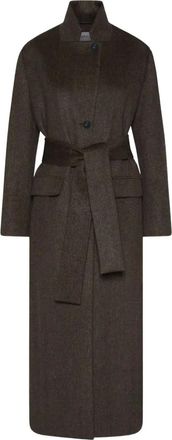 Marella manteau Giostro à taille ceinturée - Marron