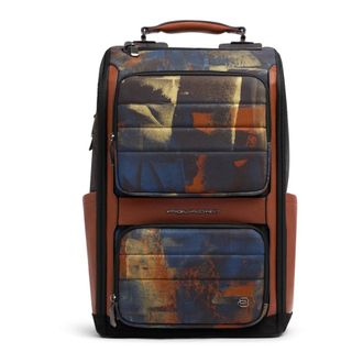 Piquadro Sac &agrave; dos ordinateur portable en cuir et r&eacute;sistant &agrave; leau 14 - Homme - Sacs - Multicolore - Taille: ONE Size