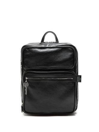 Acne Studios sac à dos à anse sur le dessus - Noir