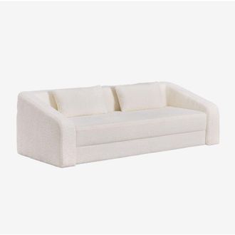 Sklum Dalila 3-Sitzer-Schlafsofa aus Bouclé-Stoff - Sklum