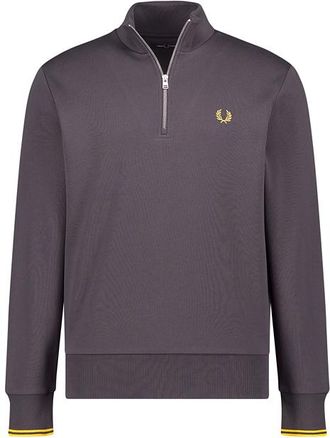 Fred Perry Herren Troyer grau unifarben