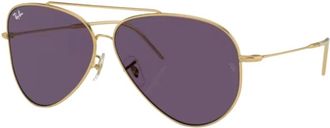 Ray-Ban unisex, Accessoires, Jaune, Taille: 59 MM Aviator Reverse