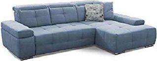 Cavadore Cavadore Schlafsofa Mistrel mit XL-Longchair, Ecksofa mit leichter Fleckentfernung dank Soft Clean, geeignet für Haushalte mit Kindern, Haustieren, 27