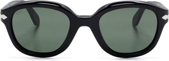 Persol Sonnenbrille mit eckigem Gestell - Schwarz