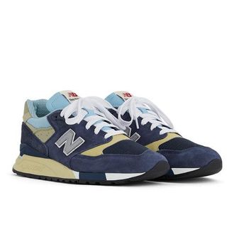New Balance Unisexe Made in USA 998 en Bleu, Suède/Mesh, Taille 40.5 Large