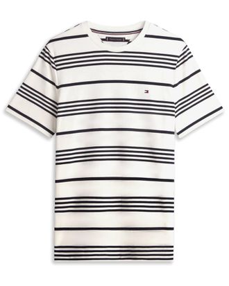 Tommy Hilfiger Softes Jersey-Shirt mit Ringelstreifen, Regular Fit in